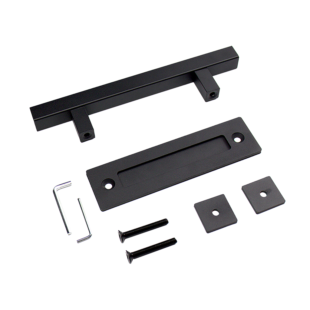 Square Pull Handle and Finger Pull Set (solid alum) PULLKIT-SQ-BC ...