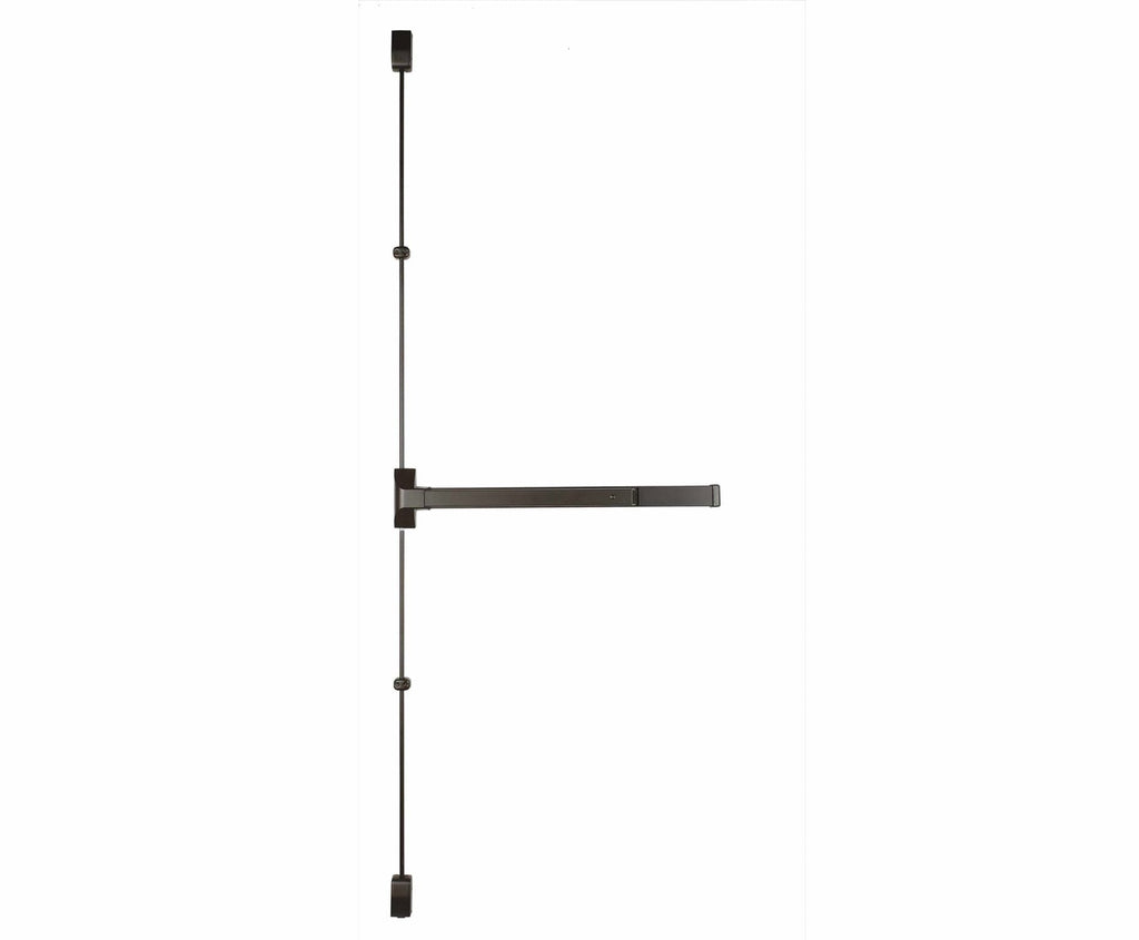 36" Wide Commercial Grade 1 Vertical Rod Panic Exit Device in Dura Bro