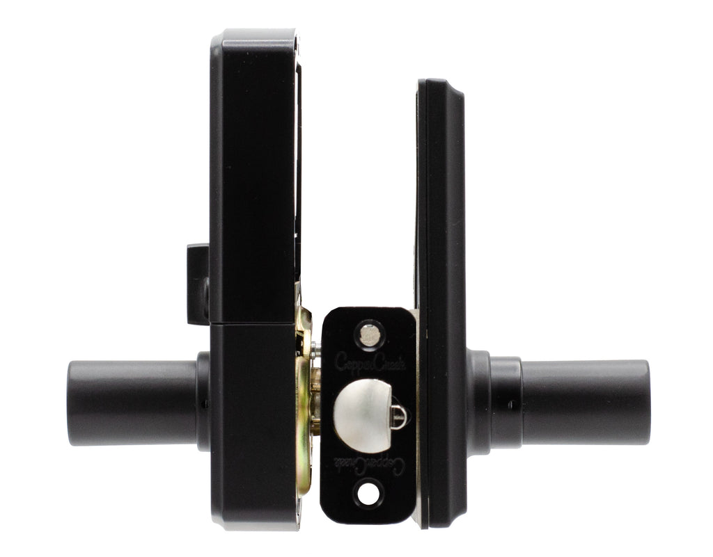 Compact Touchscreen Digital Lock with Zane Lever in Black Finish ...